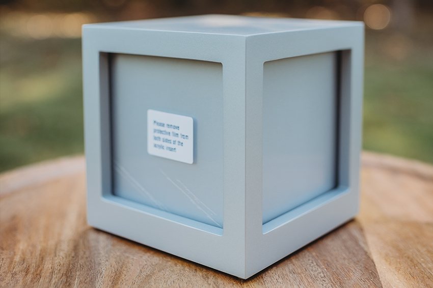 Cube Photo Urn – From Paws To Wings